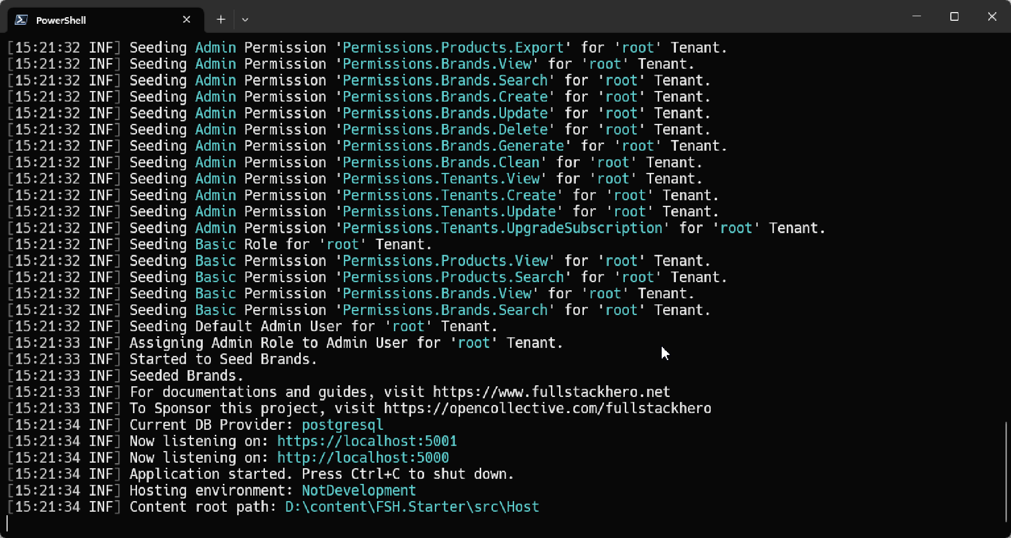 Getting Started рџљђ Fullstackhero