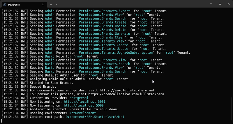 Getting Started 🚀 - fullstackhero