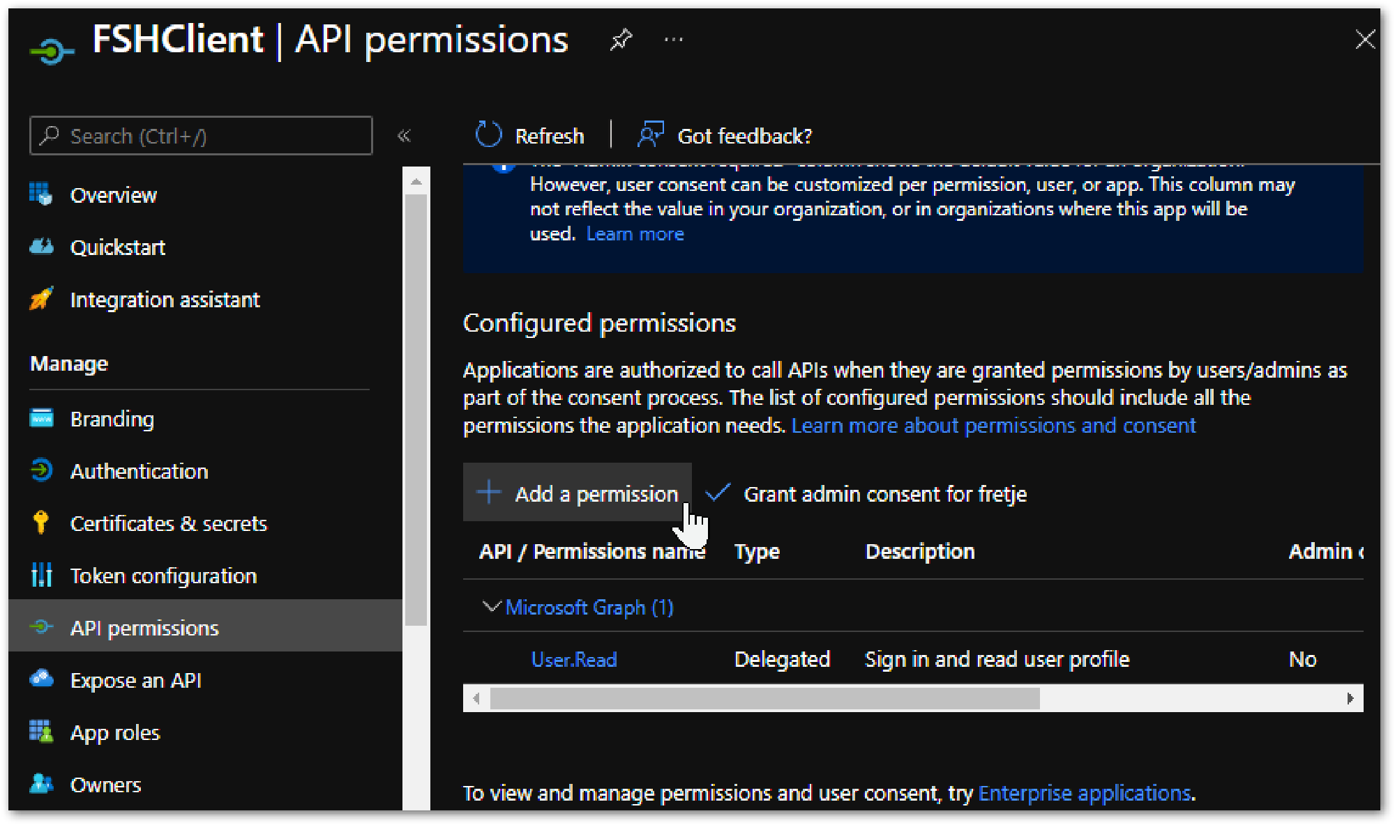 Setting up Azure AD Authentication - fullstackhero