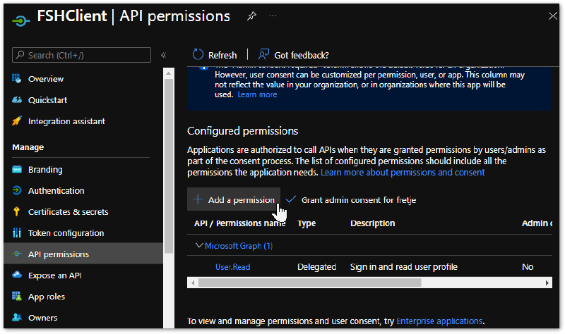 Setting up Azure AD Authentication - fullstackhero