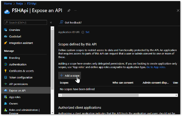 Setting up Azure AD Authentication - fullstackhero