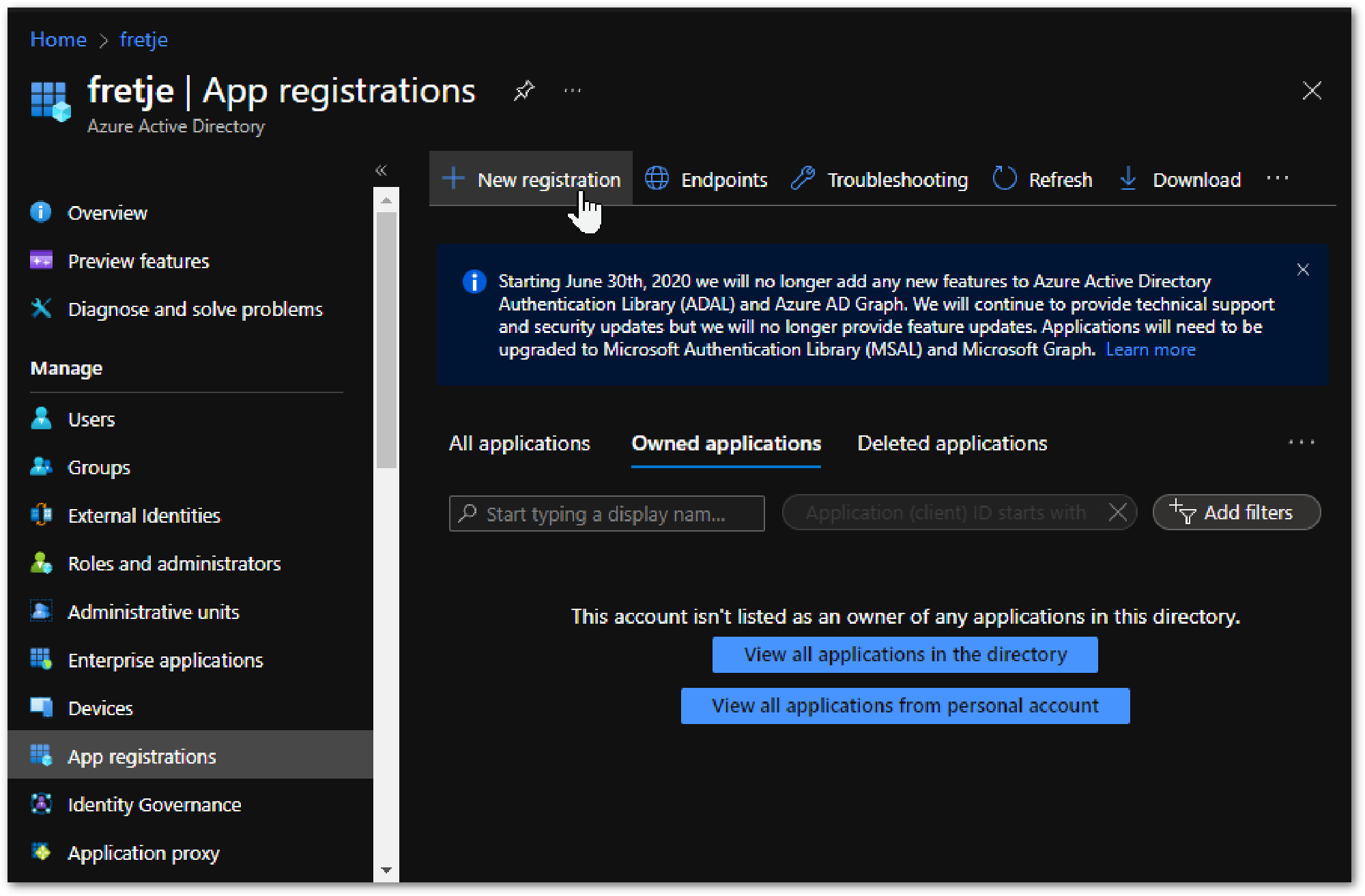 Setting up Azure AD Authentication - fullstackhero